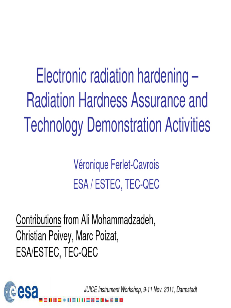 Electronic Radiation Hardening Radiation Hardness Assurance and ...