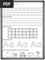Black White Alphabet Letters Collage Worksheets | PDF | Languages ...