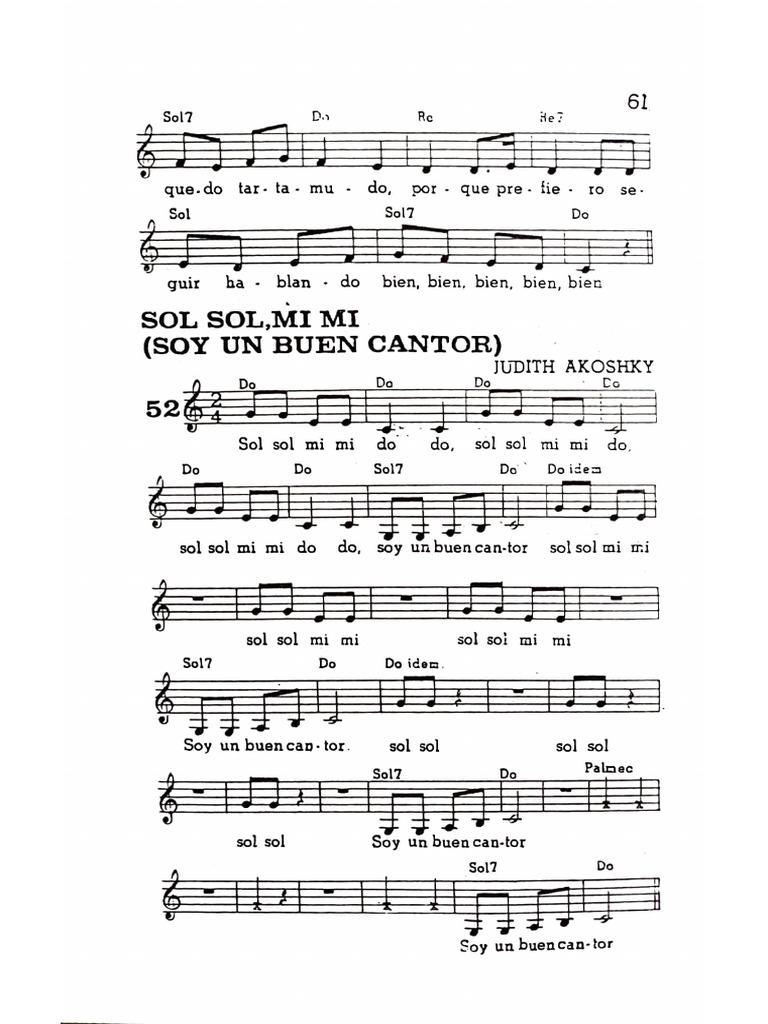 Sol Sol, Mi Mi | PDF