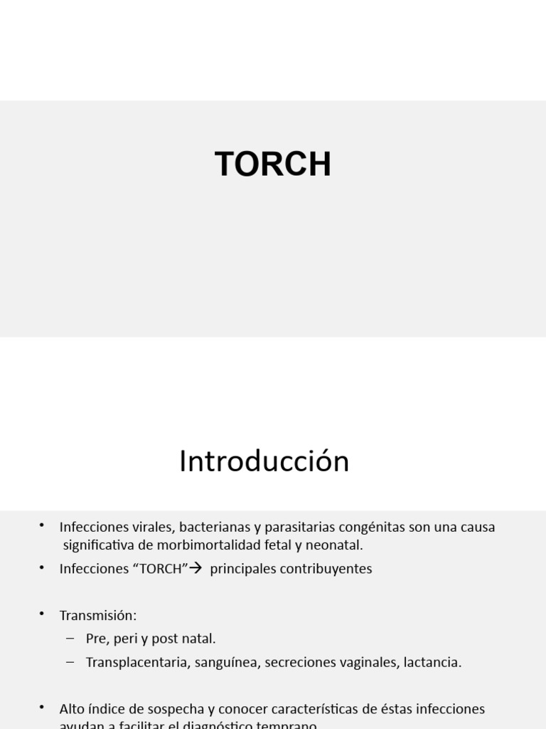 Infecciones TORCH: Diagnóstico y Tratamiento | PDF | Hepatitis ...