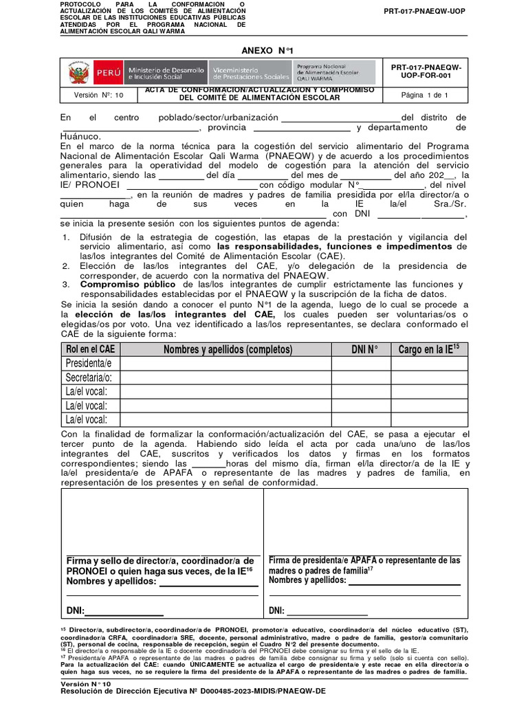 1.formatos Cae 2024 Word | PDF | Documento de identidad