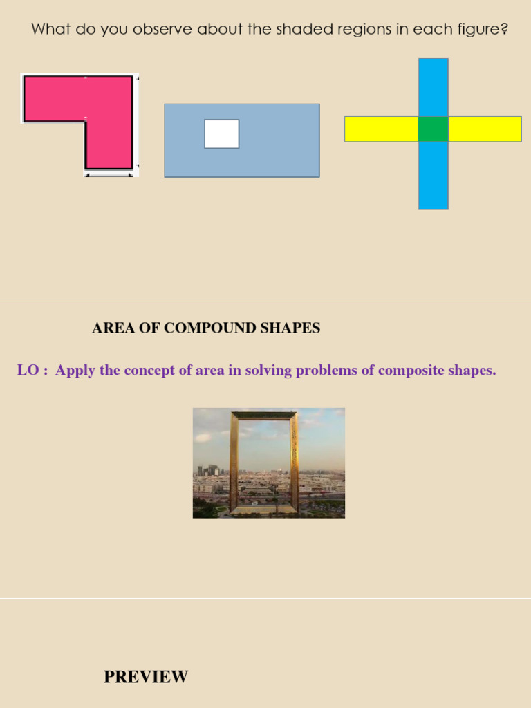 Area of Composite Shapes | PDF | Area | Rectangle