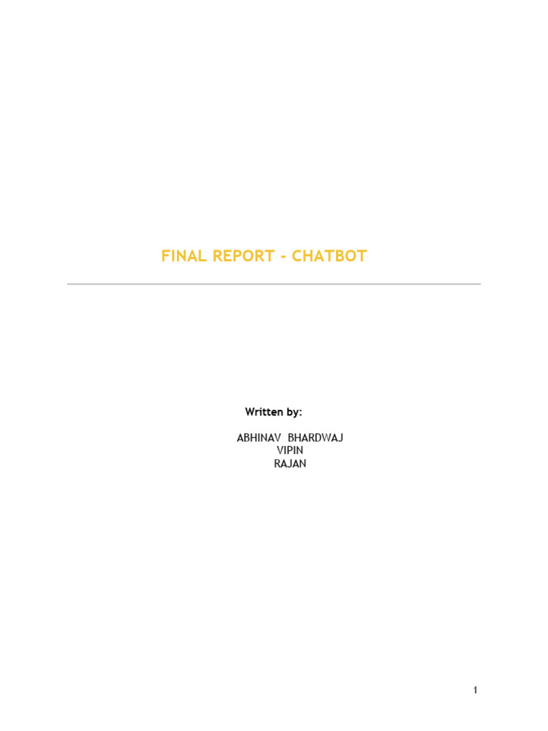 Finalreport-Vildehos Annassc Martrim | PDF | Usability | Artificial Intelligence