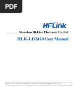 HLK LD1020 | PDF | Radar | Power Supply
