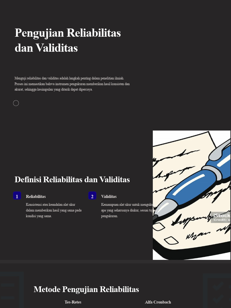 Pengujian Reliabilitas Dan Validitas | PDF | Komputer