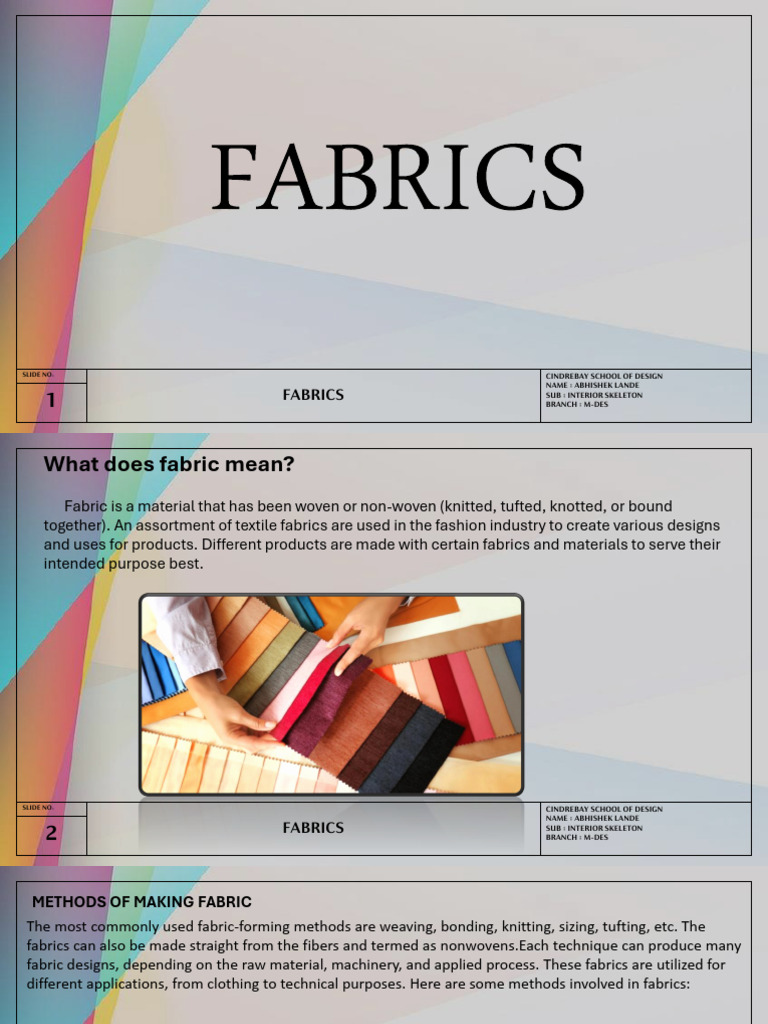 Fabric (Interior Skeleton) | PDF | Textiles | Yarn