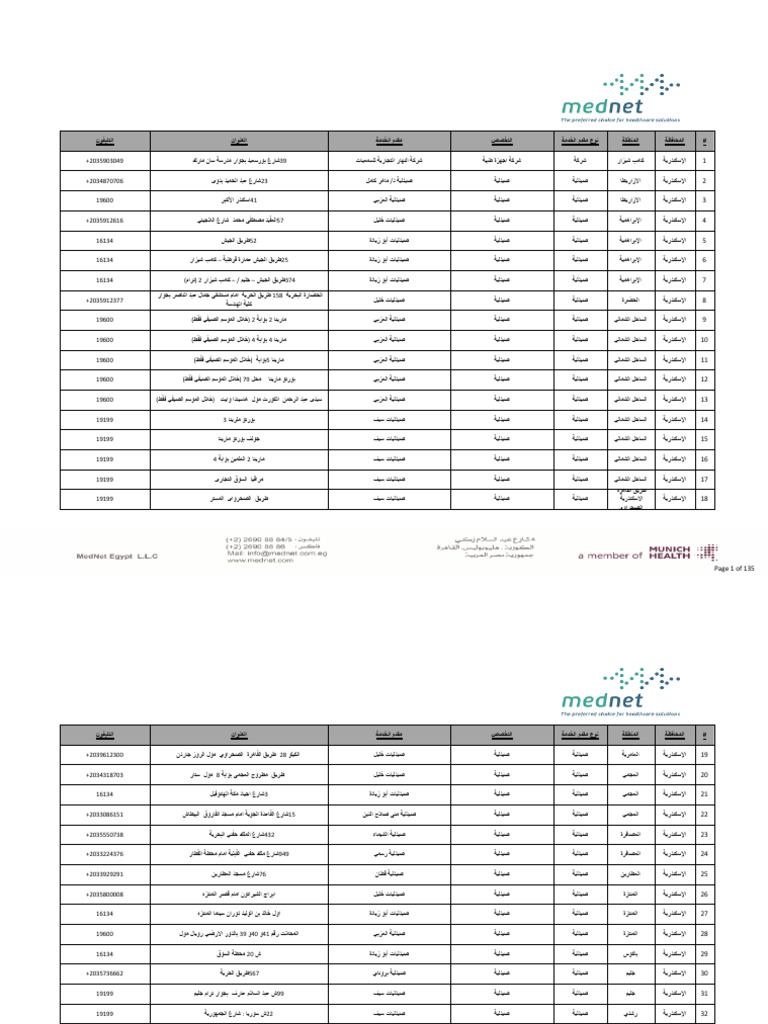 Mednet Egypt Network Mar16 | PDF