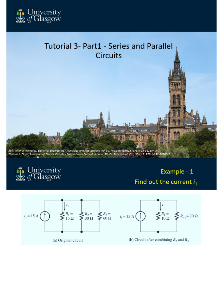 Tutorial 3 - Series Parallel Circuits - NoAnswers | PDF | Electrical ...