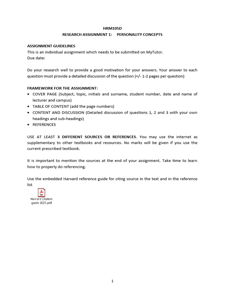 Assignment 1 2023 Final | Download Free PDF | Self Actualization | Cognition