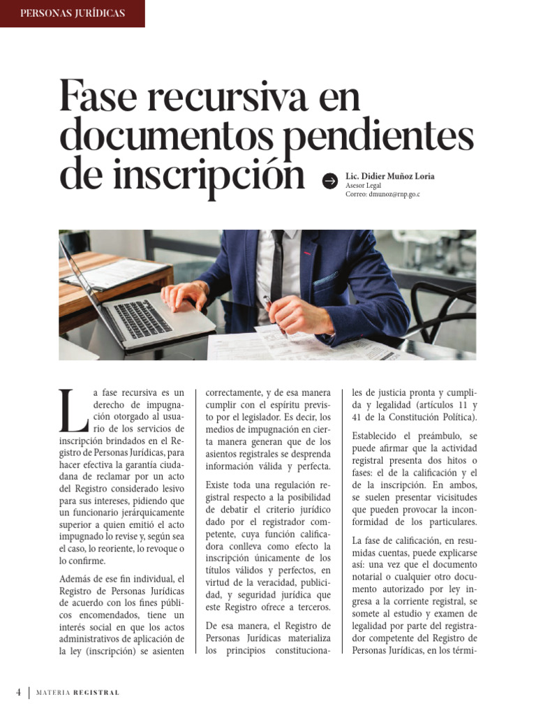 Revista Materia Registral Abril 2019-Fase Recursiva | Descargar gratis ...