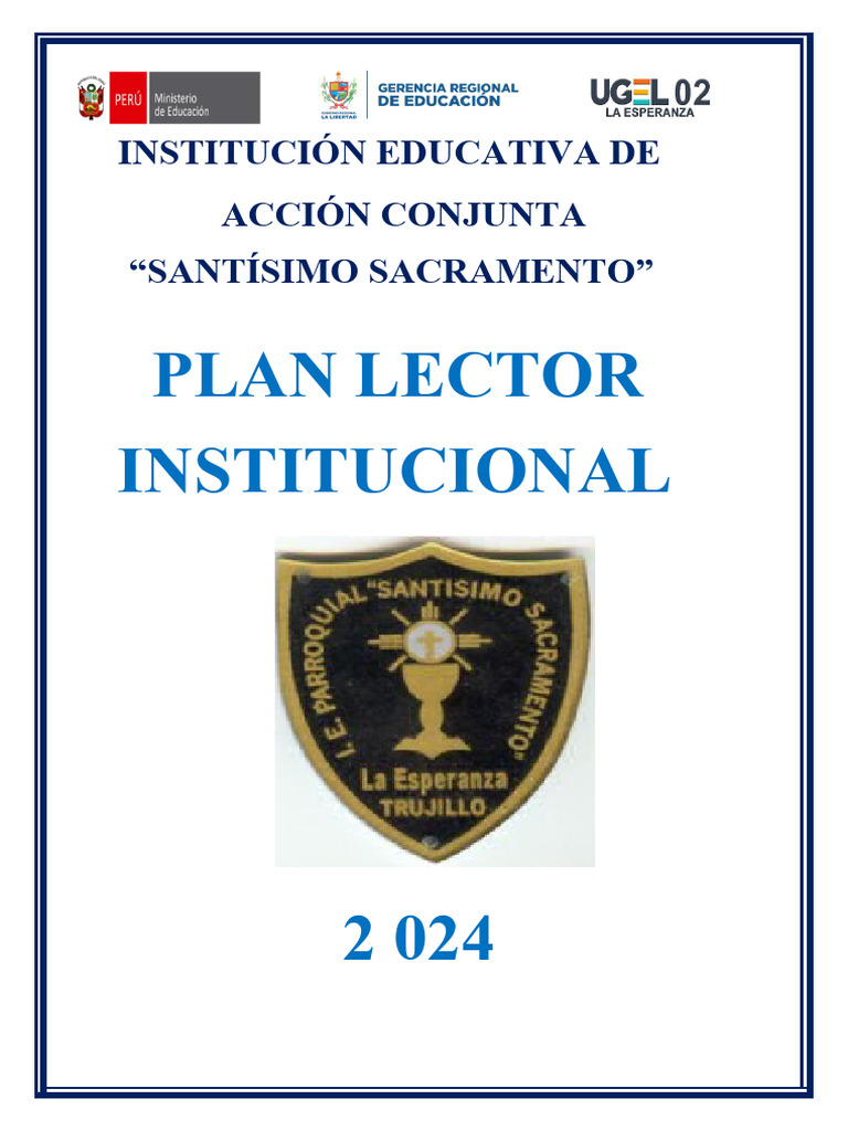 Plan Lector 2024 Ok | Descargar gratis PDF | Educación primaria | Comprensión lectora