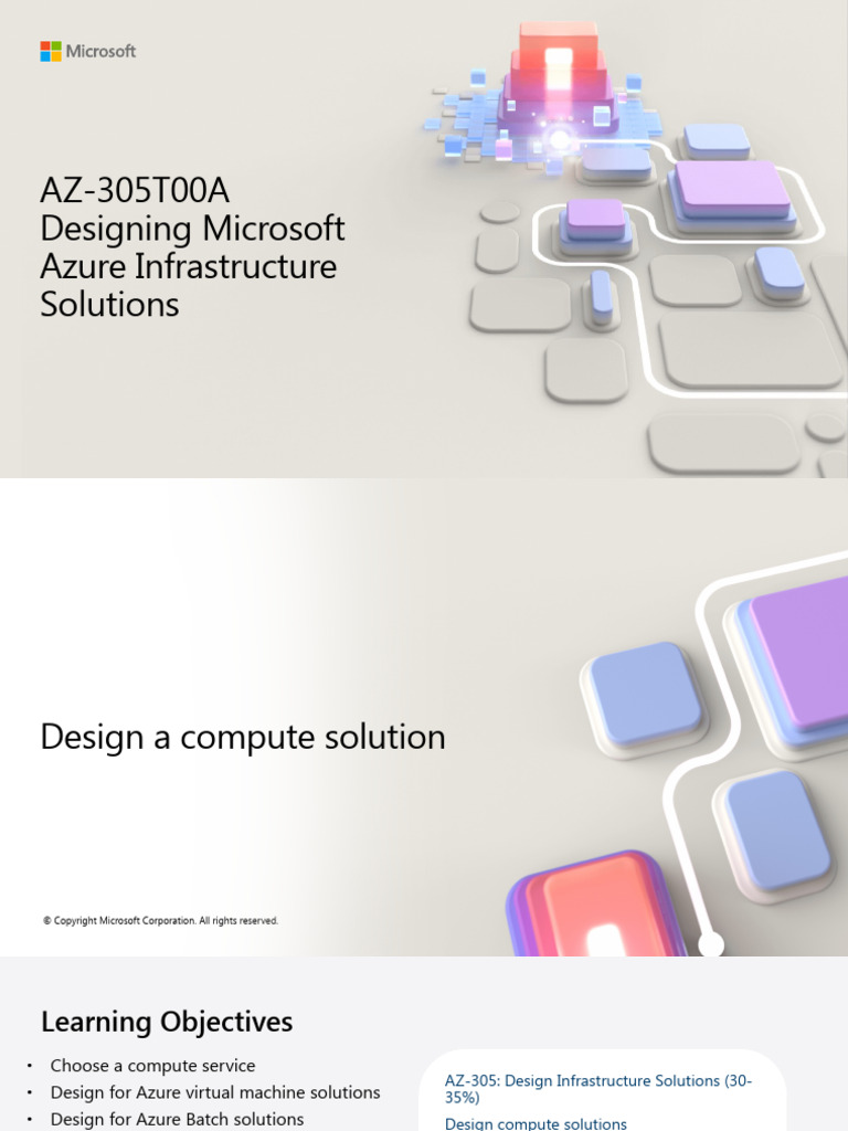 AZ 305T00A ENU PowerPoint - 02 | PDF | Microsoft Azure | Mobile App