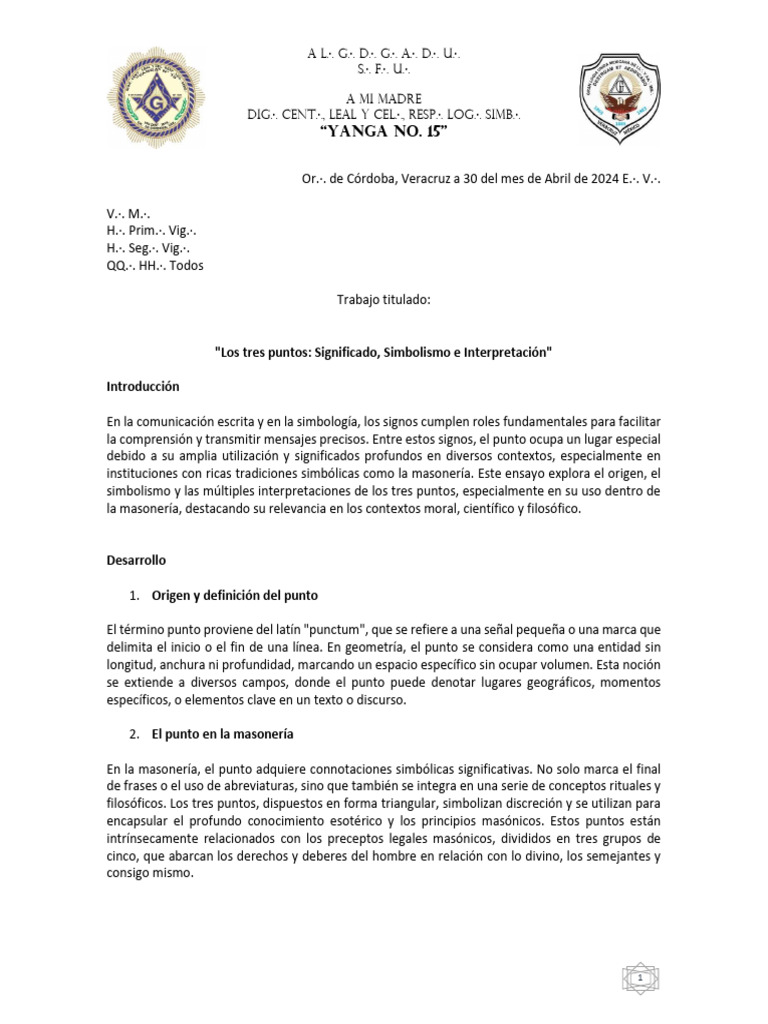 Tema 31 - Los Tres Puntos | PDF | Conocimiento | Los símbolos