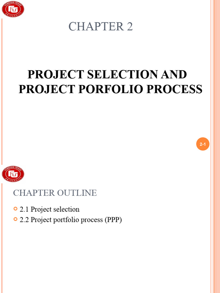 Chapter 2 - Project Selection and Project Portfolio Process | PDF | Net Present Value | Internal ...