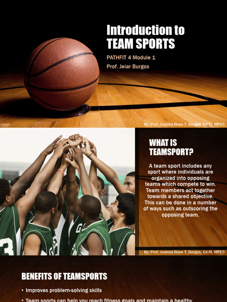 Introduction to Team Sports: Pathfit 4 | PDF | Baseball Field | Pitcher