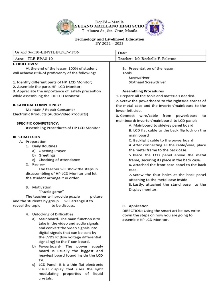 Lp Assembling 1 Download Free Pdf Liquid Crystal Display