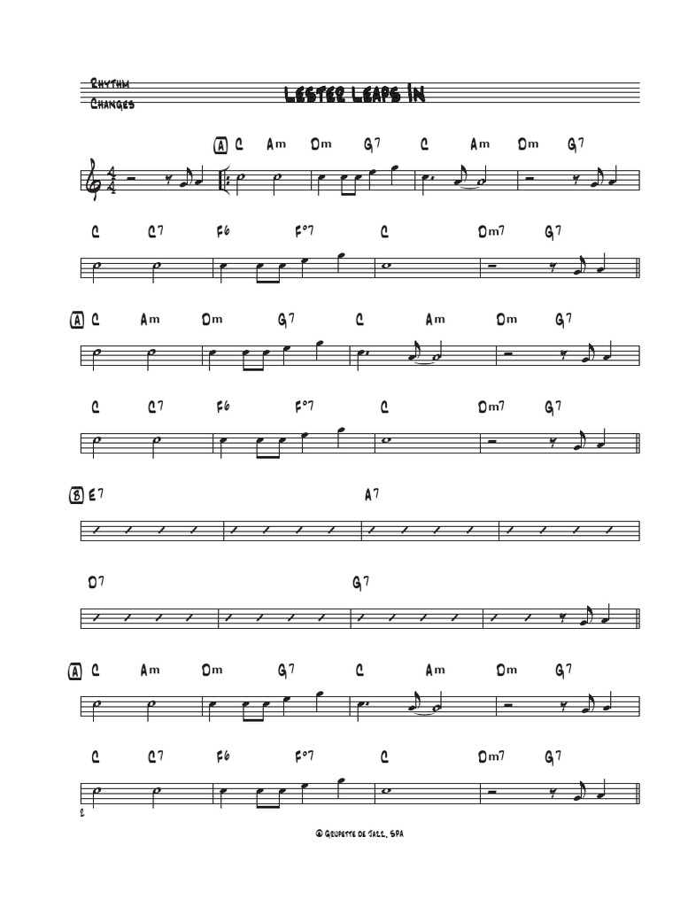 LESTER LEAPS IN (BB) - Score | PDF