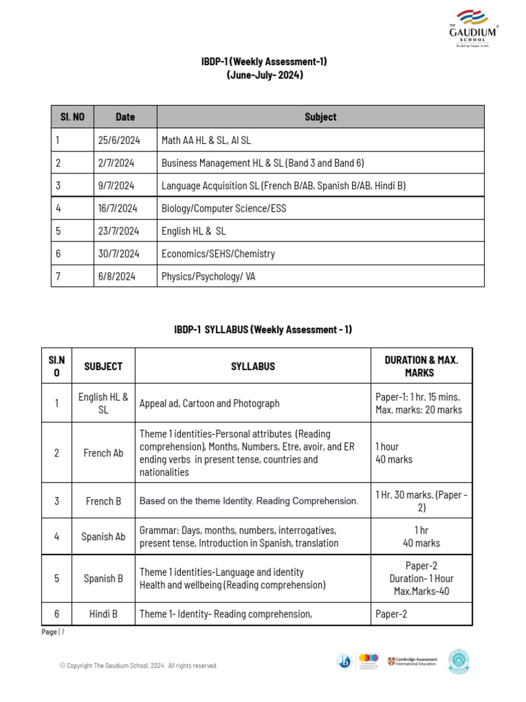Weekly Assessment DP1 | PDF | Experiment | Science