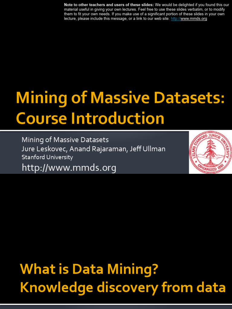 ch01-intro | PDF | Machine Learning | Data Mining