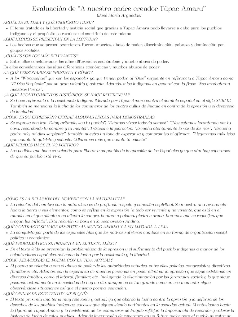 Tupac Amaru | PDF