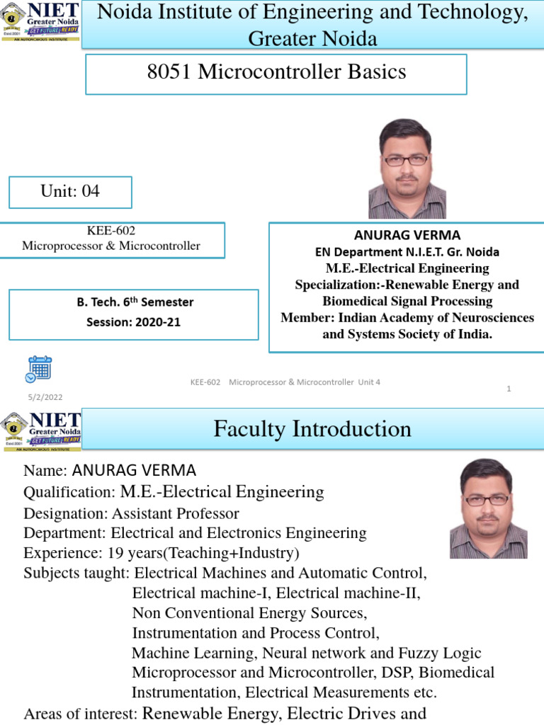 Unit4_KEE602 | PDF | Microcontroller | Central Processing Unit
