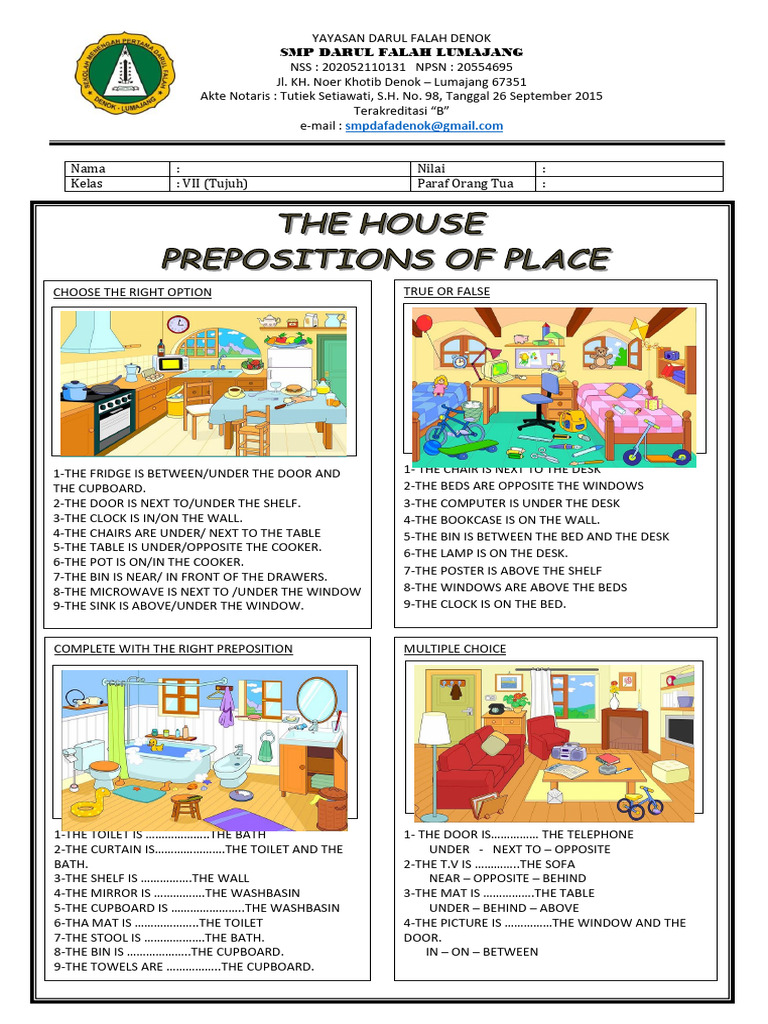the-house-prepositions-of-place-fun-activities-games_10901 | Download ...