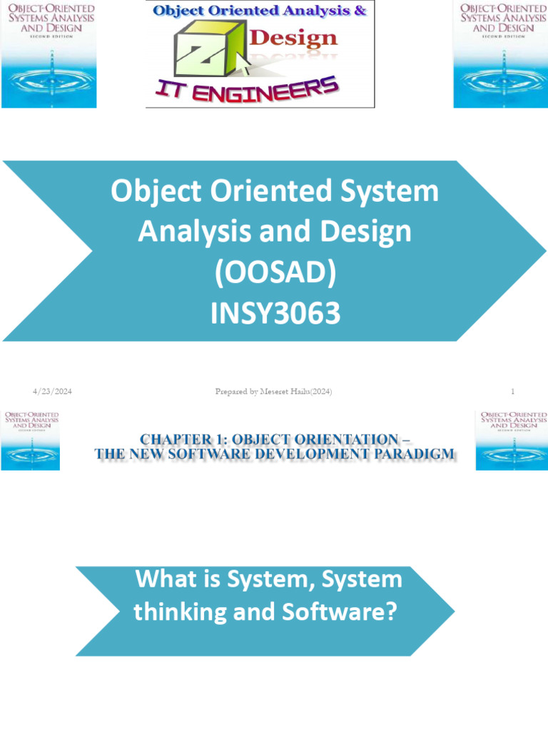 Oosad Chapter 1 2024 Final Pdf Class Computer Programming Method Computer Programming 8677