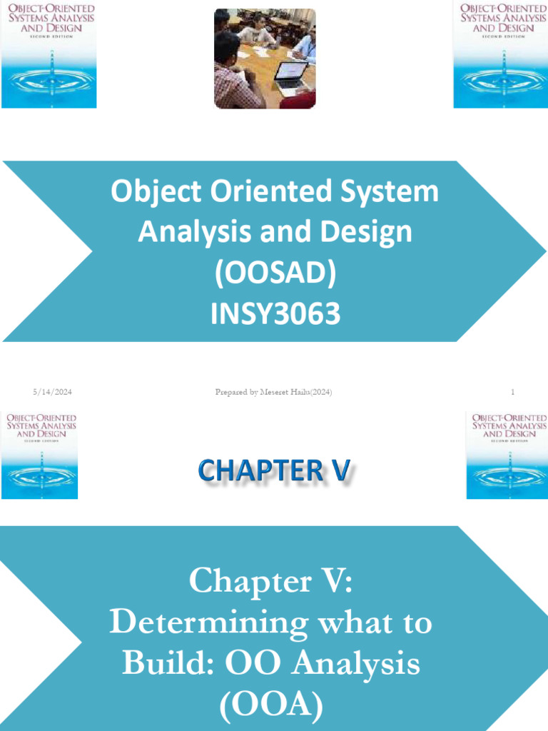 OOSAD Chapter5 (2024) | PDF | Use Case | Class (Computer Programming)