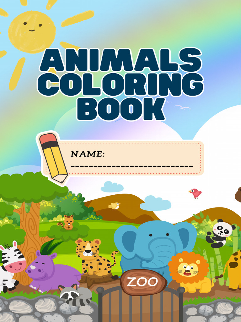 Colorful Modern Drawing and Coloring Kids Book | PDF | General Fiction
