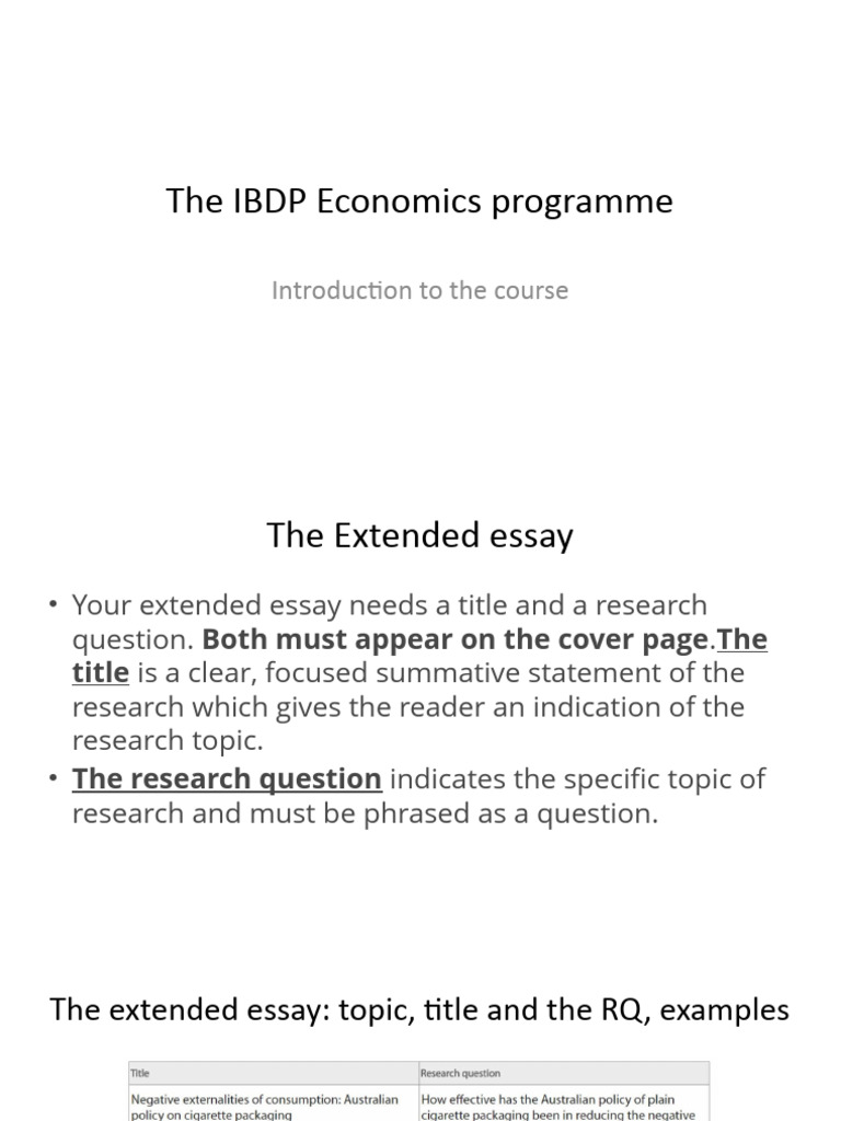 The IBDP Economics Programme (2) (Auto-Saved) | PDF | Economics | Economies