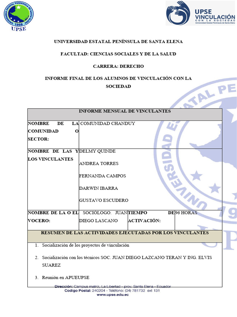 -MODELO DE INFORME GRUPAL | PDF