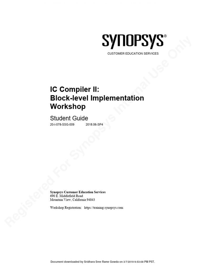 Synopsys Guide | PDF | License | Computing