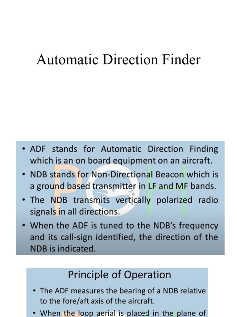 Automatic Direction Finder | PDF