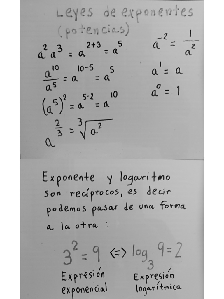Teoría Exp y Log | PDF