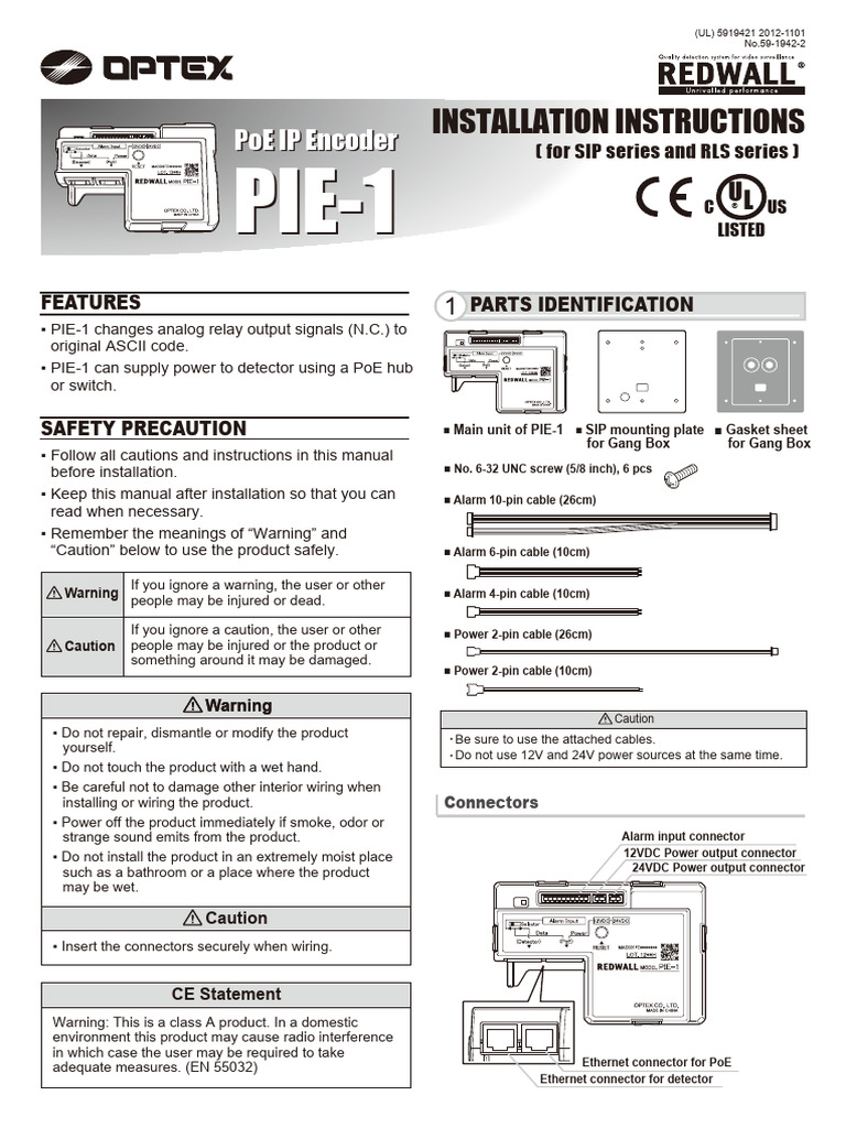 PIE-1 Manual Web | Download Free PDF | Electrical Connector ...