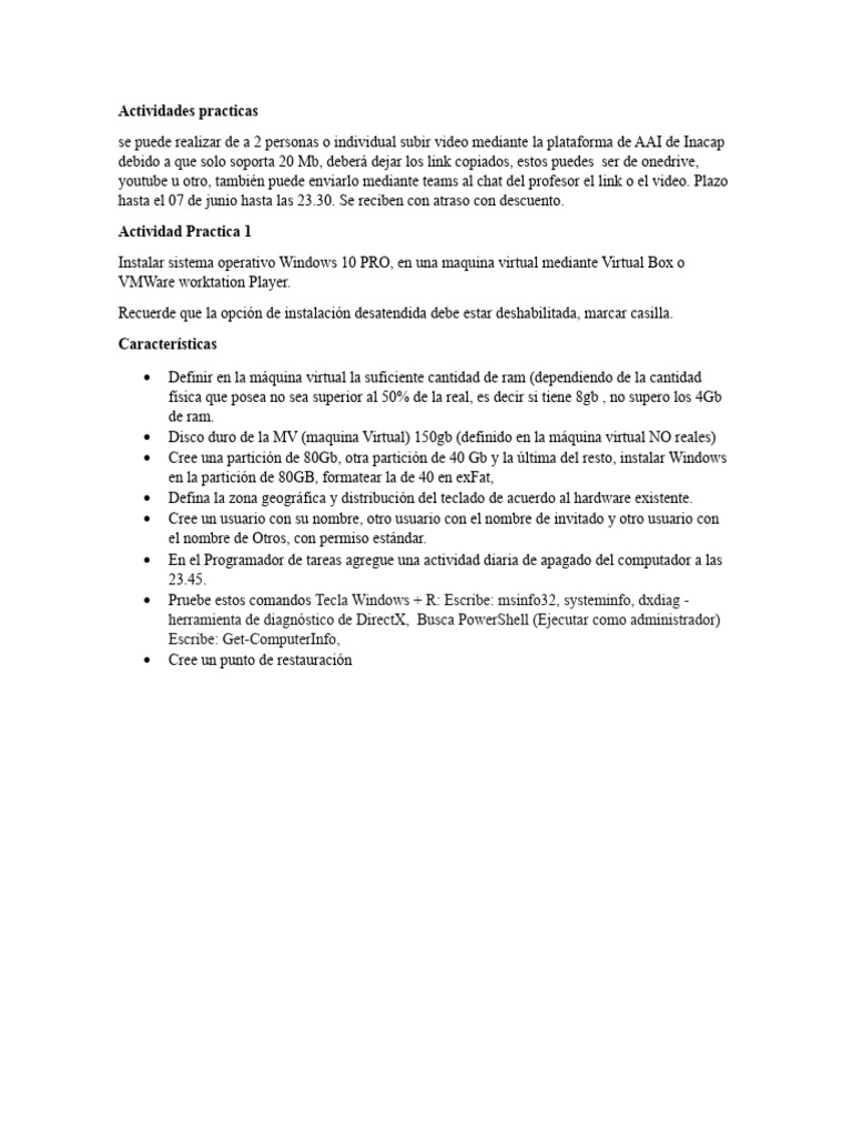 Actividad Practica 1 Ver 2 | PDF | Servidor HTTP Apache | Máquina virtual