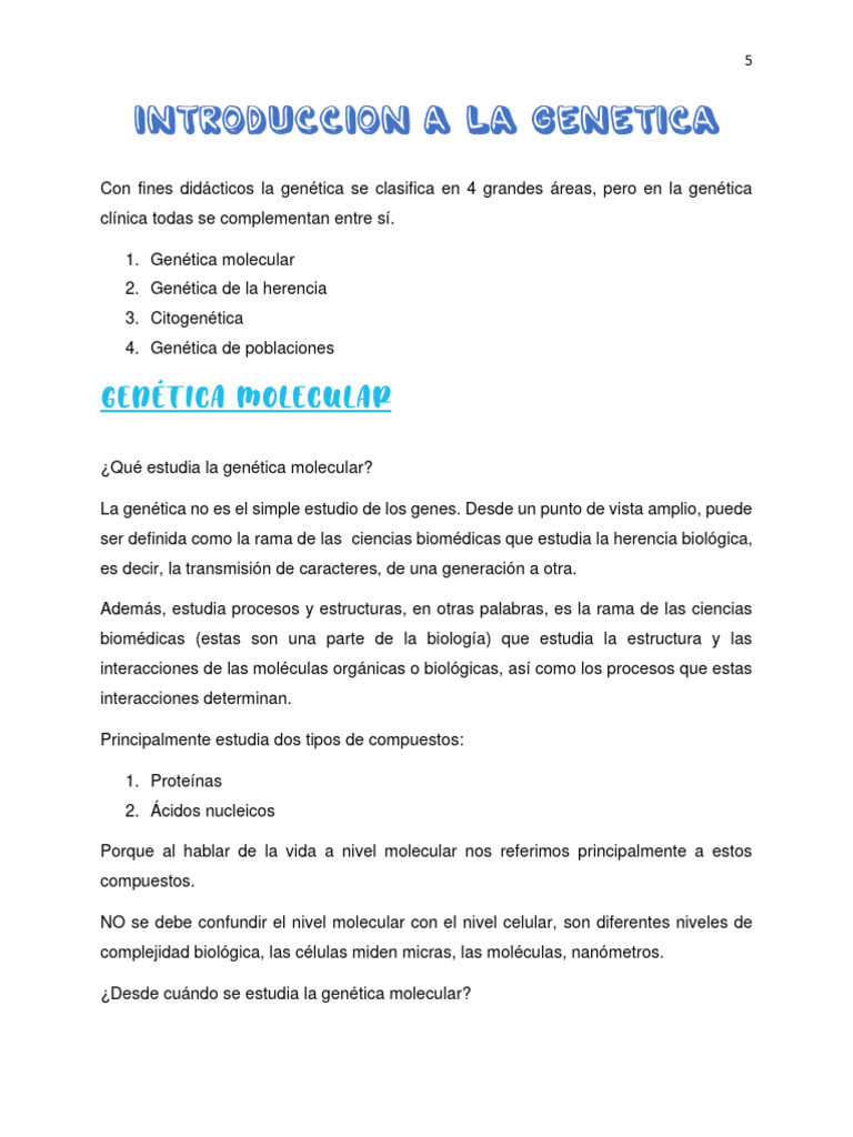 Examen de Genética | PDF | Adn | Rna