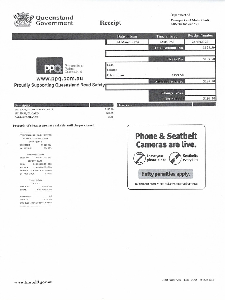Receipt Licence | PDF