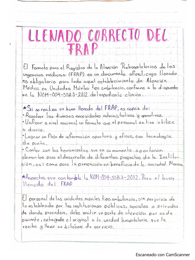 Llenado Del FRAP Y La Norma | PDF