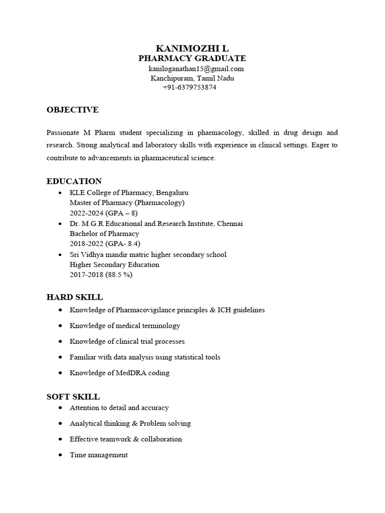 Dsa Resume 2 | PDF | Pharmaceutical Industry | Pharmacy