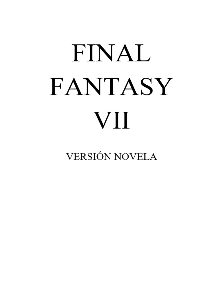 Final Fantasy Vii | PDF