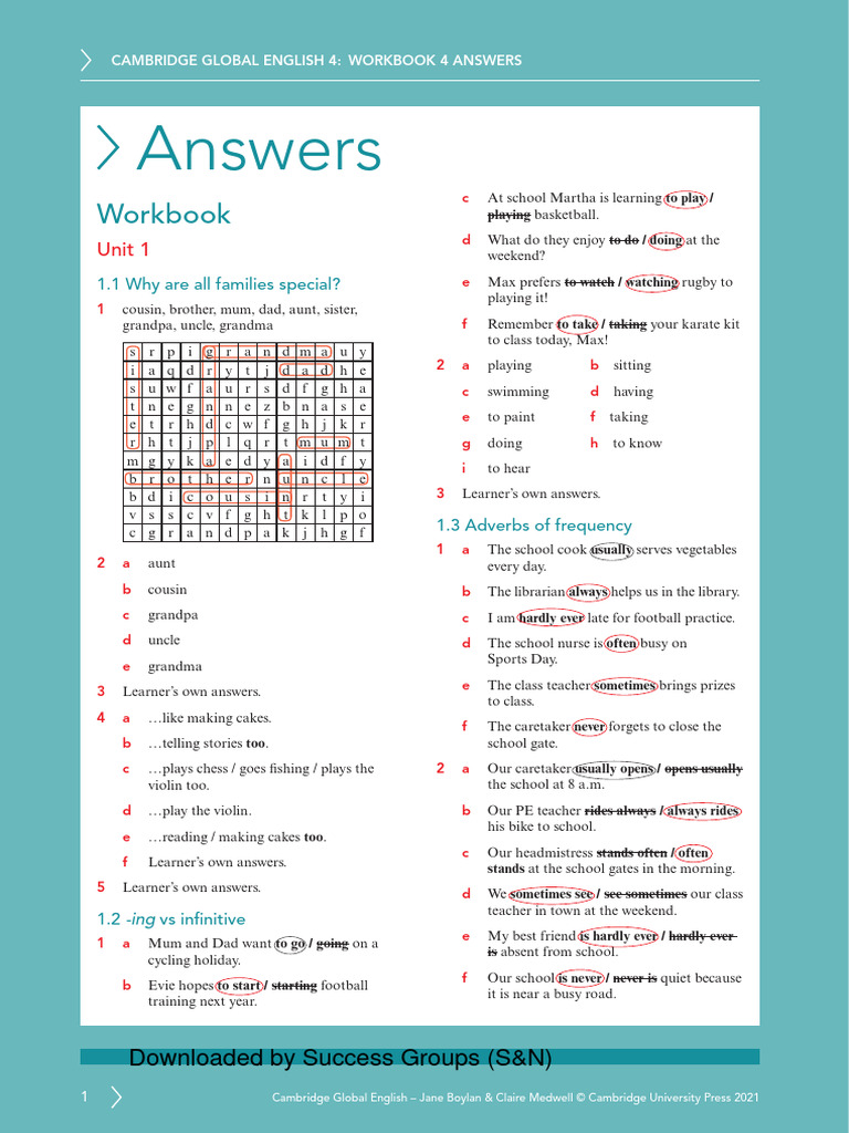 Cambridge Global English 2nd WB Answers (S.A.files?) | PDF | Planets ...