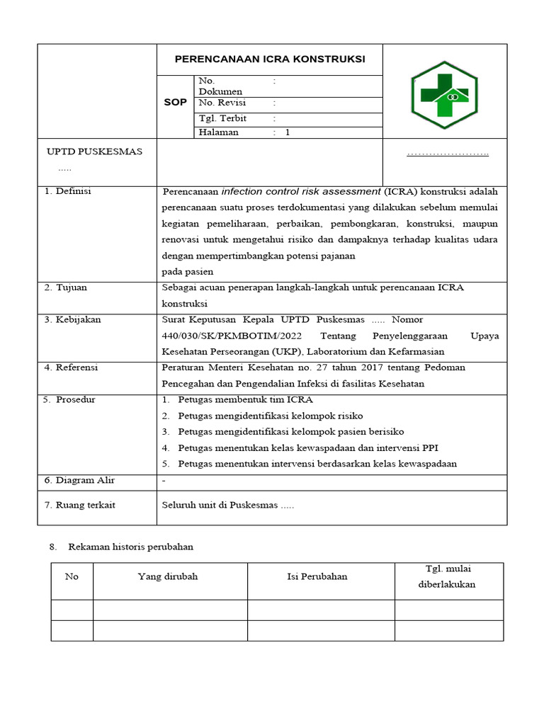 Sop Icra Konstruksi | PDF