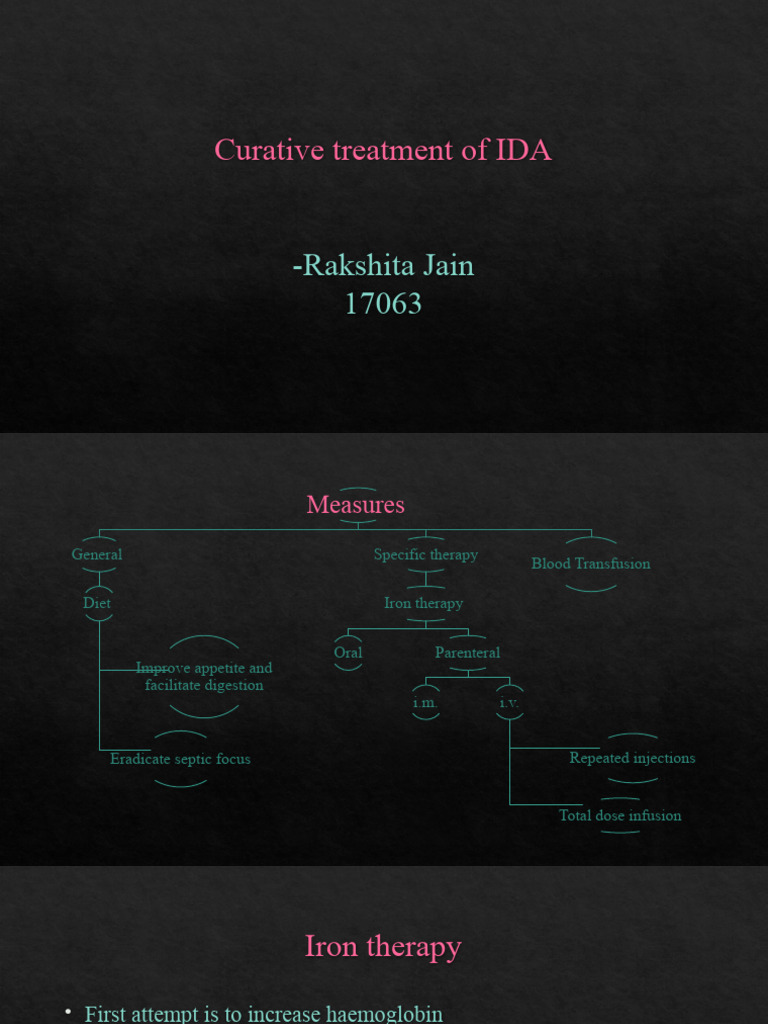 Curative Treatment of IDA | PDF | Anemia | Clinical Medicine