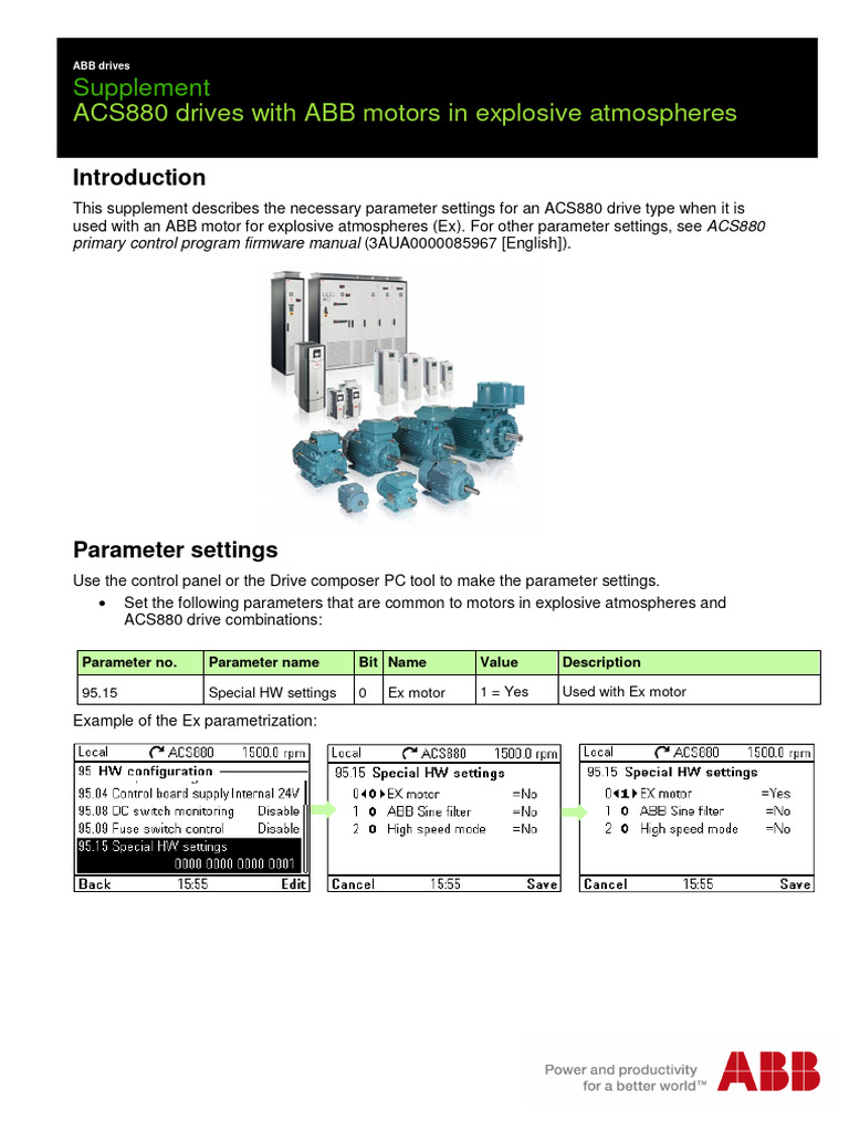 Abb Acs880 Supplement Explosive Environments | PDF | Computer Engineering | Electronics