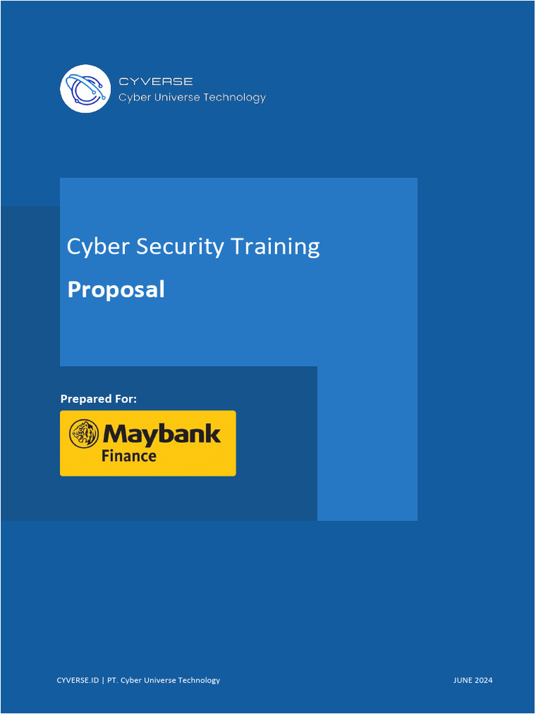 Cyverse - Maybank Proposal Training - Maybank Finance 13062024 | PDF ...