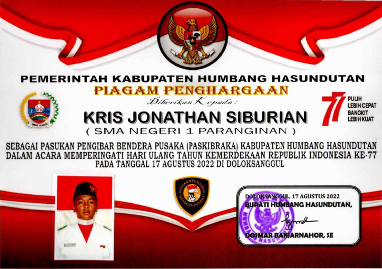 Piagam Paskibra | PDF