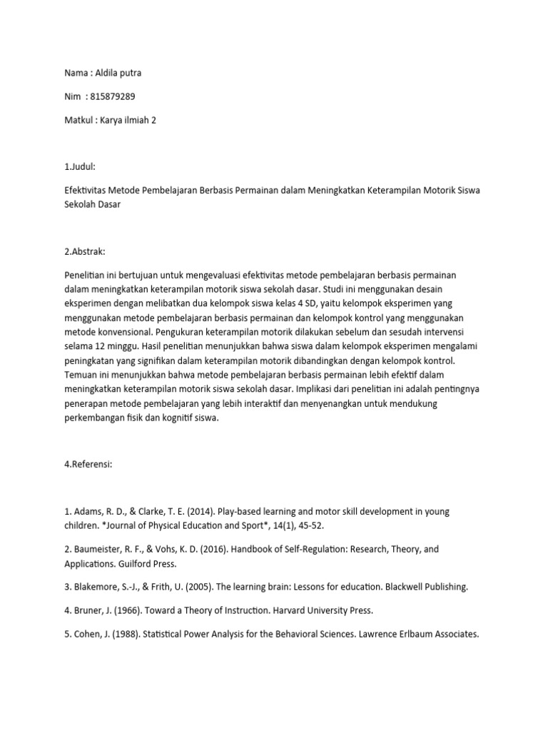 Tugas Aldila | PDF | Psychology | Behavioural Sciences