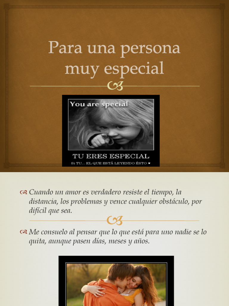 Diapositivas para Una Persona Especial | PDF