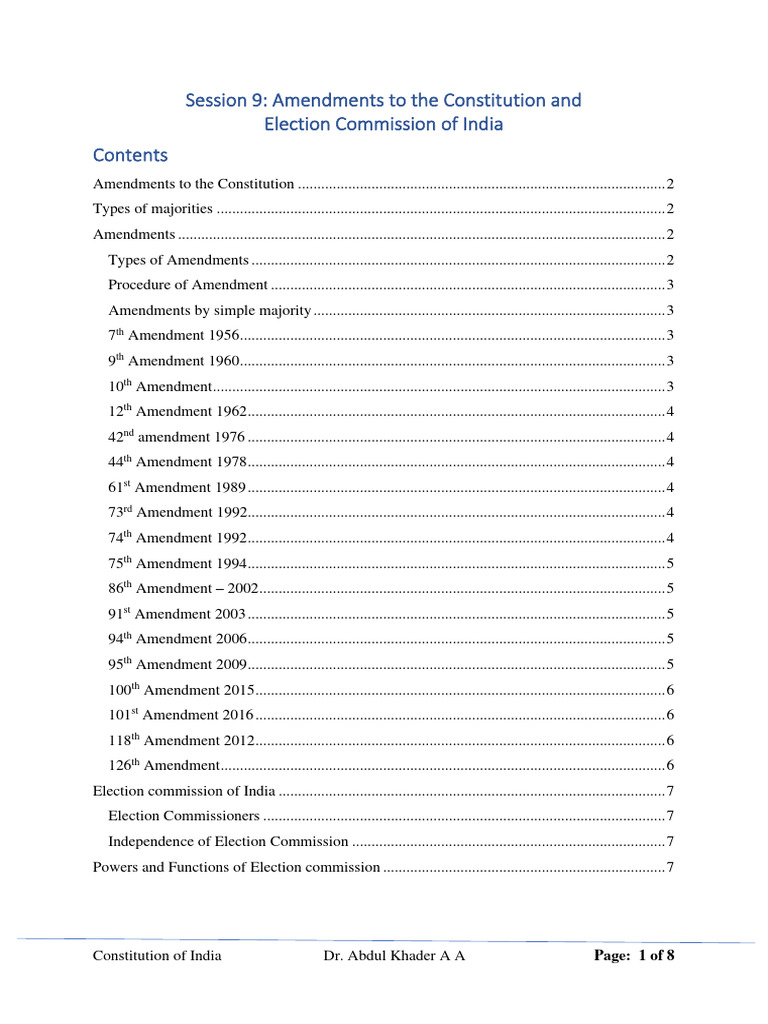 Module 5 | PDF | Constitutional Amendment | Government Institutions